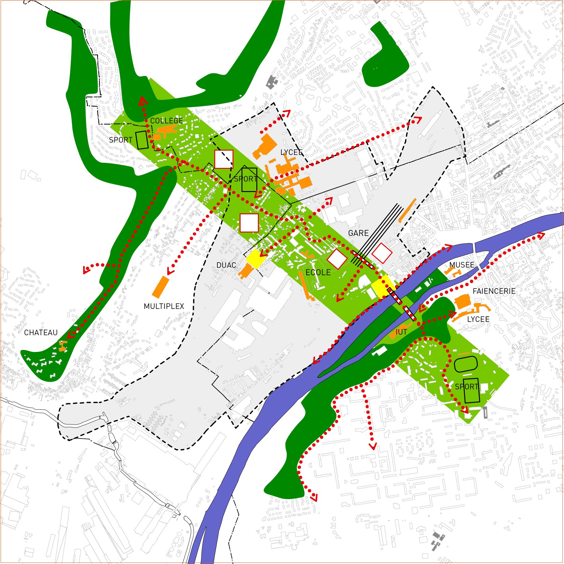 Cœur de l'agglomeration Creil - LACAU Associés - LACAU Associés